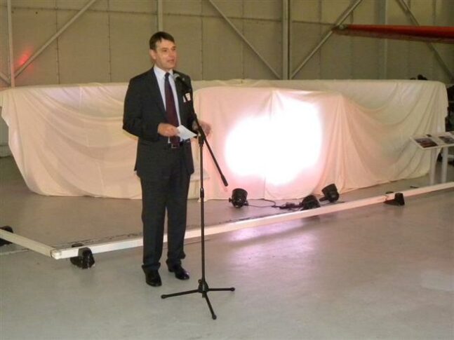 Comper Swift Unveiling at Cosford - RAF Museum