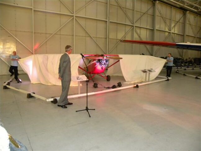 Comper Swift Unveiling at Cosford - RAF Museum