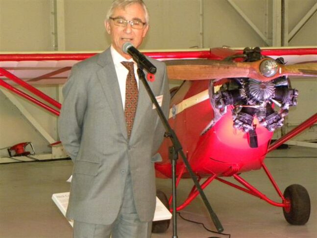 Comper Swift Unveiling at Cosford - RAF Museum