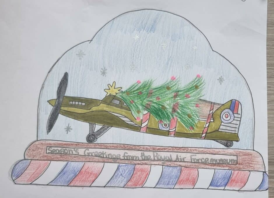 Winners Christmas card design - RAF Museum