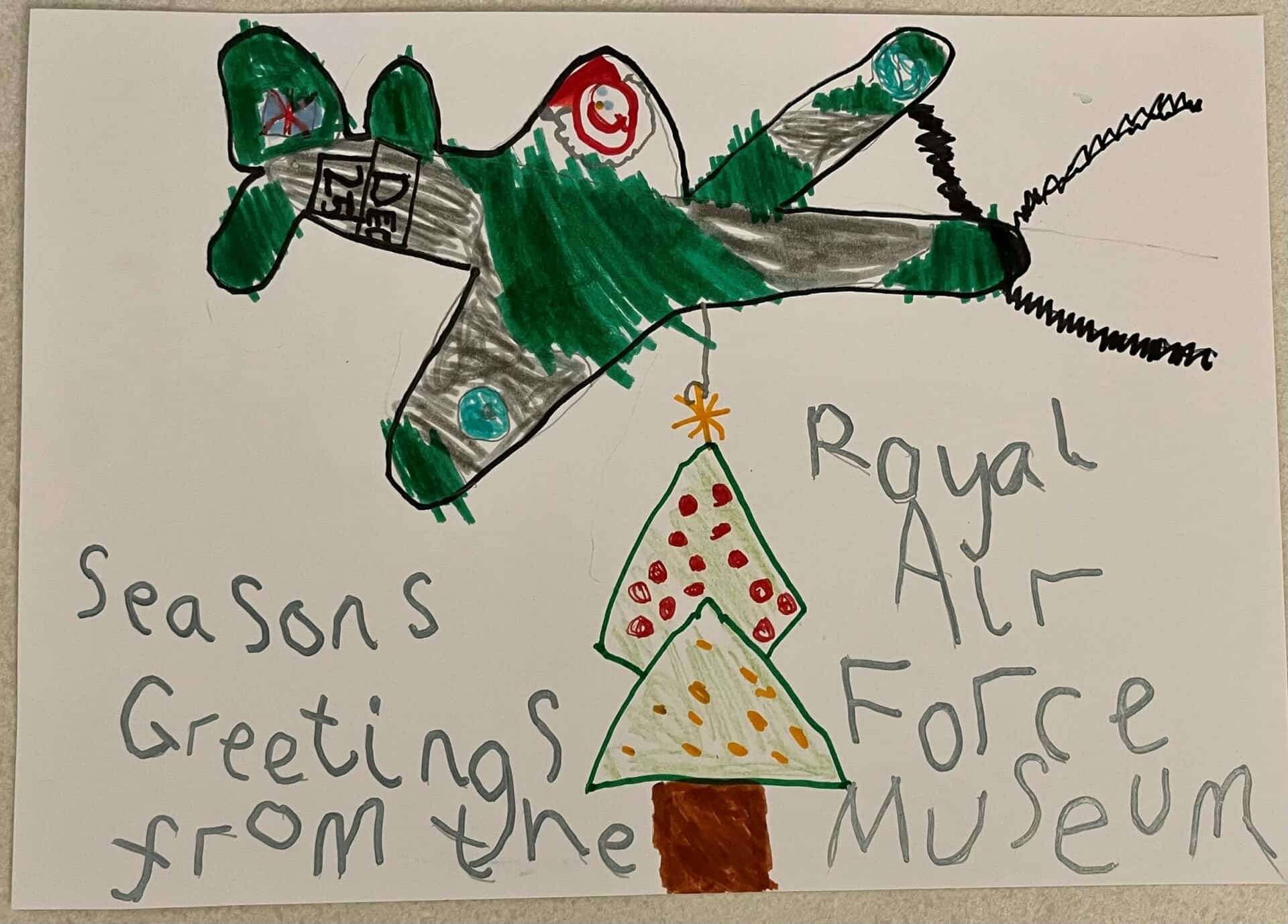 Winners Christmas card design - RAF Museum