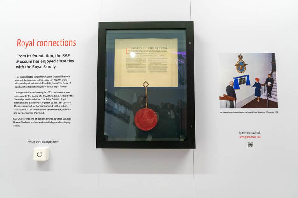 Royal Charter unveiled as part of 50th Birthday Celebrations - RAF Museum