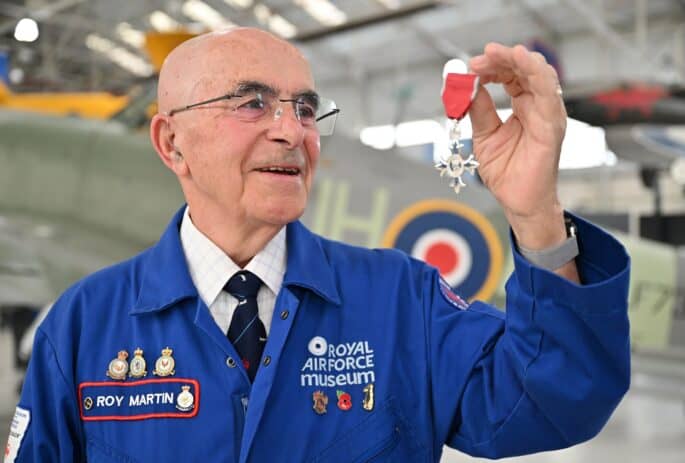 RAF Museum Volunteer awarded MBE for 50 years' service to heritage ...
