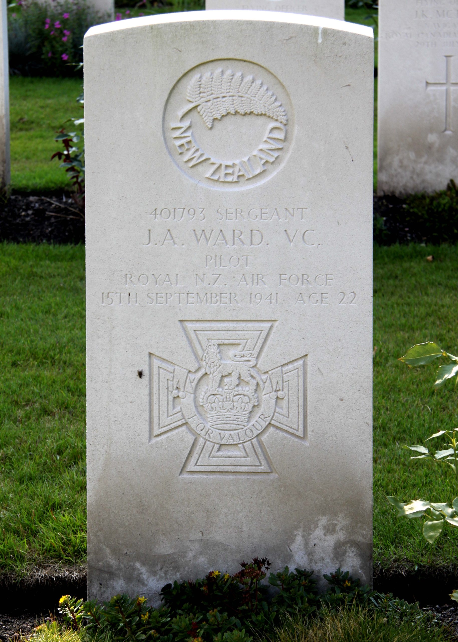 For Valour: Sergeant James Allen Ward (NZ/401793) VC Royal New Zealand ...