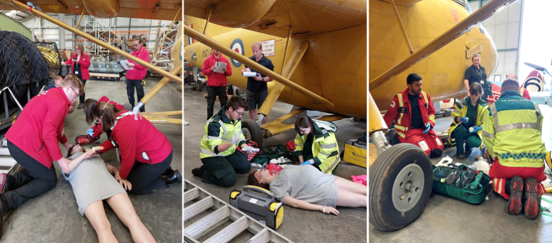 Midlands Air Ambulance delivers training at RAF Museum - RAF Museum