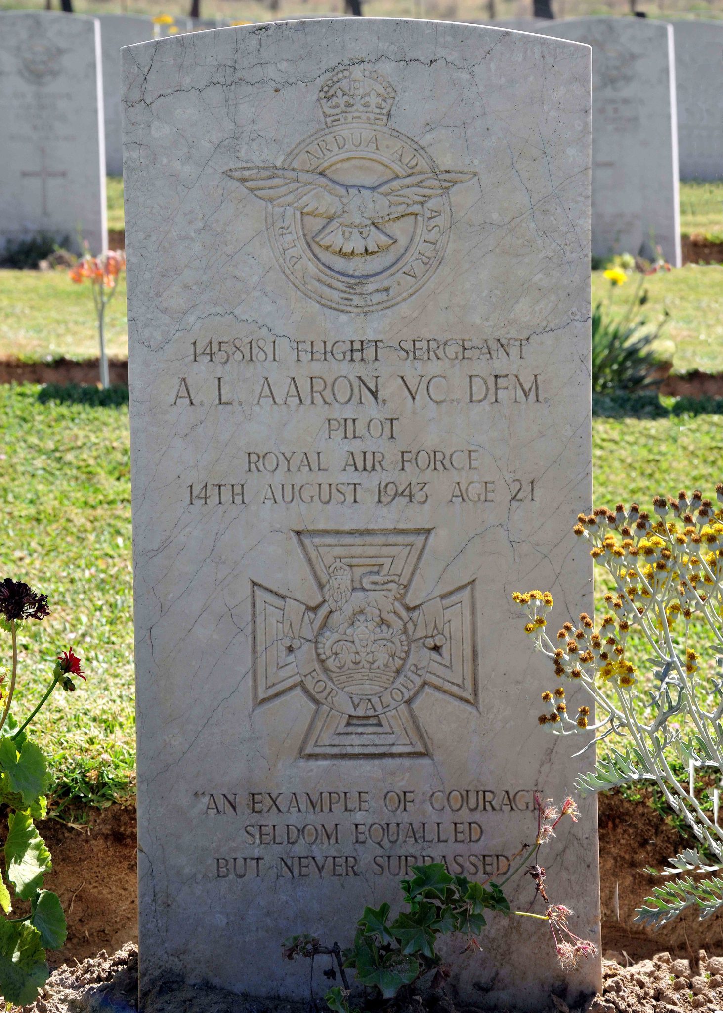 For Valour: Acting Flight Sergeant Arthur Louis Aaron - RAF Museum