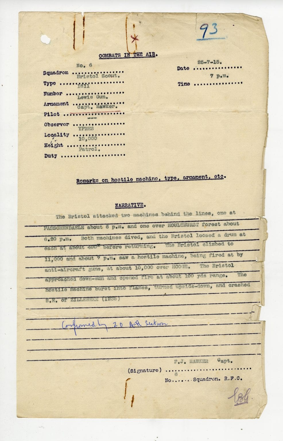 For Valour : Captain, later Major, Lanoe George Hawker - RAF Museum